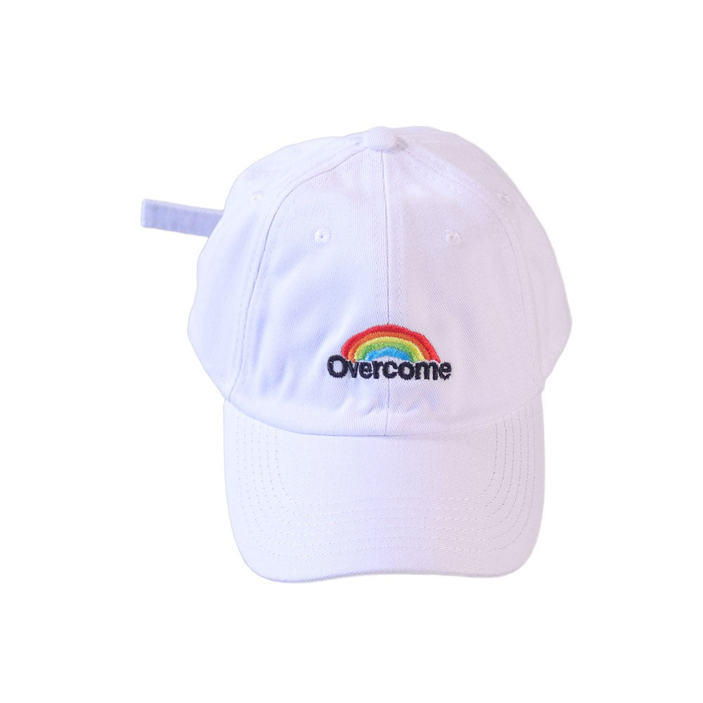 Boné Dad Hat Overcome "Rainbow For Sale" Branco – Overcome ClothingStore