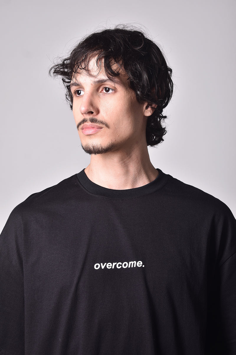 Camiseta Overcome Oversized Arial Star Preta – Overcome ClothingStore
